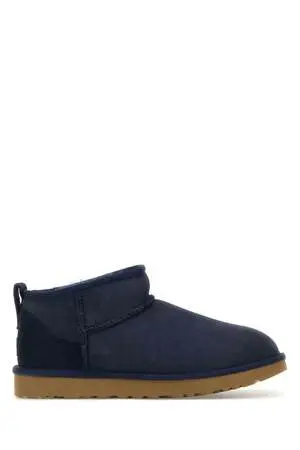 UGG Ultra Mini Suede Ankle Boots - Blue