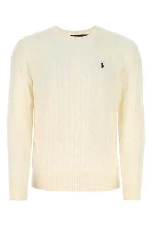 Polo Ralph Lauren Wool-cashmere Blend Cable Knit Crewneck Sweater