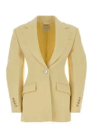 Givenchy Wool-crepe Blazer With Soft Structure - Yellow