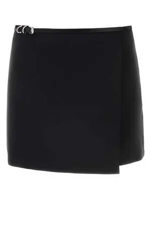 Givenchy Duchesse Mini Skirt In Silk - Black