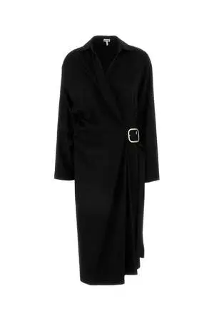 Loewe Stretch Cady Dress - Black