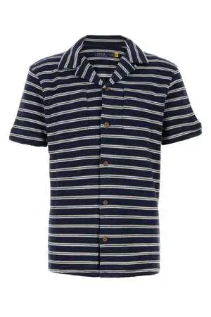 Polo Ralph Lauren Embroidered Striped Cotton-blend Polo Shirt For - Stripped