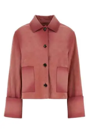 Loewe Lambskin Leather Jacket - Pink