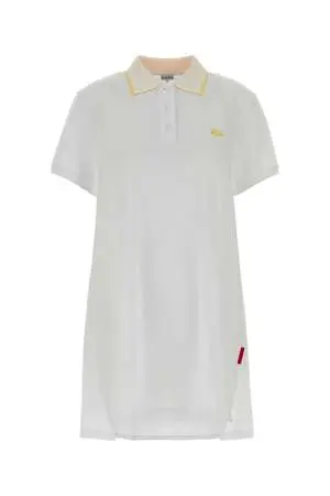 Loewe Cotton Piquet Polo Mini Dress - White