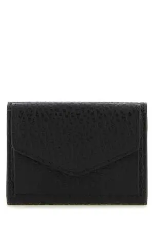 MAISON MARGIELA Leather Four Stitches Mini Wallet 9.5 X 7 X 3 Cm - Black