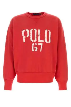 Polo Ralph Lauren Cotton-blend Fleece Sweatshirt - Red