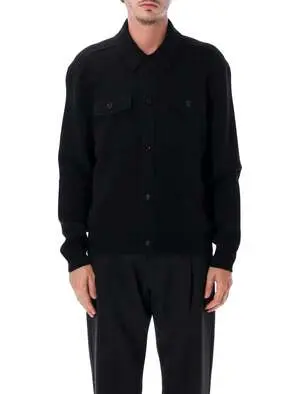 TOM FORD Wool Cashmere Overshirt Jacket - Nero