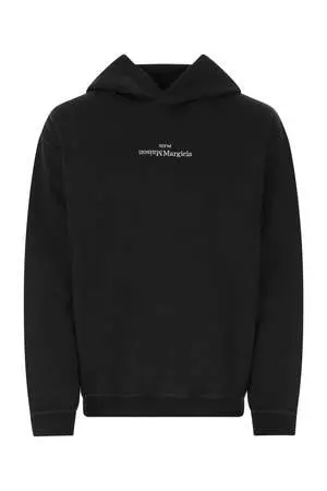 MAISON MARGIELA Oversize Cotton Sweatshirt - Black