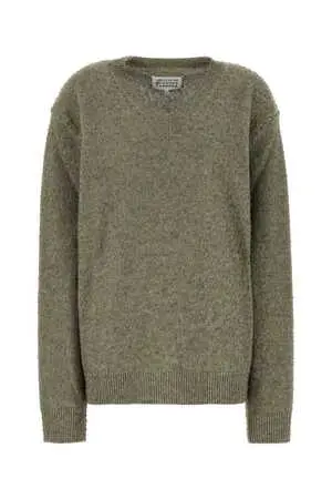 MAISON MARGIELA V-neck Wool-blend Sweater