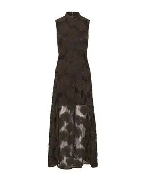 ROTATE BY BIRGER CHRISTENSEN Floral Lace High-neck Maxi Dress - Molé