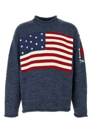 Polo Ralph Lauren Stars And Stripes" Cotton Knit Pullover Sweater