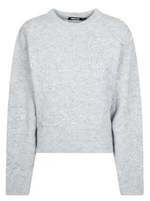 ROTATE BY BIRGER CHRISTENSEN Rotate Women's 3D Flower Knit Sweater