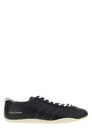 Y-3 YOHJI YAMAMOTO ADIDAS Y-3 Yamamoto-style And-3 Tokyo Leather Sneaker - Black
