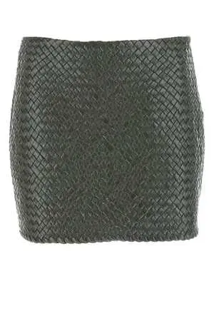 Bottega Veneta Mini Leather Skirt