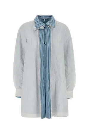 Loewe Cotton-blend Shirt Dress - White