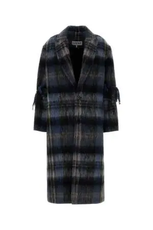 Loewe Embroidered Mohair-blend Jacket - Checked