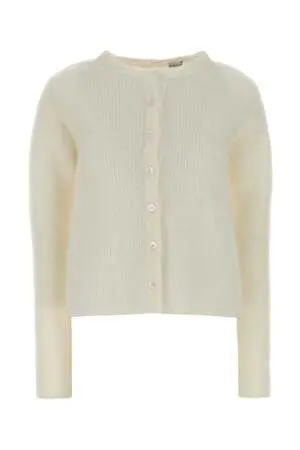 Loewe Ivory Stretch Mohair-blend Cardigan
