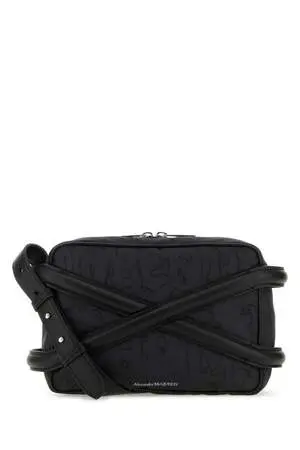 Alexander McQueen Nylon Harness Crossbody Handbag, 22.5 X 16 X 8.5 Cm - Black