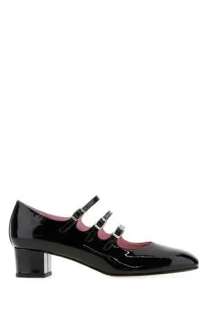 CAREL Kina Patent Leather Mary Jane Pumps - Black