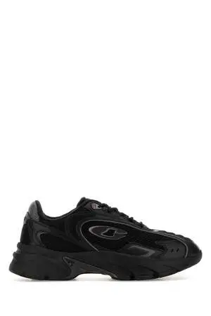 COACH NEW YORK Mesh And Leather Paneled Low Top Sneakers