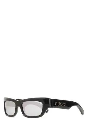 Gucci Acetate Rectangle Sunglasses - Black