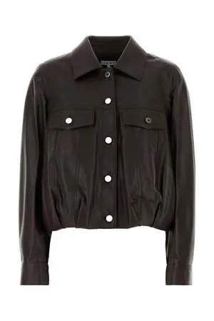 Loewe Lamb Leather Jacket - Brown