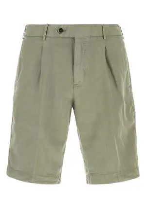 PT TORINO Lyocell & Linen Bermuda Shorts For - Green