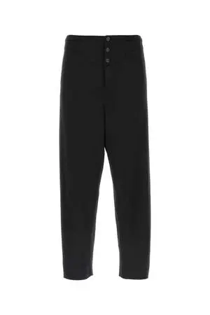 Saint Laurent Silk Satin Tailored Trousers
