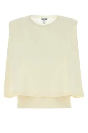 Loewe 100% Wool Knit Vest - White