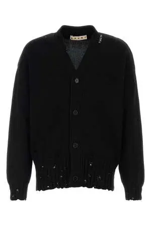 Marni Cotton Cardigan For - Black