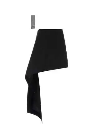 Loewe Loewe Wool Mini Skirt Black
