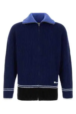 Marni Wool Blend Cardigan - Blue
