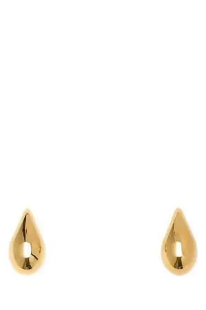Bottega Veneta 3 Cm X 5 Cm Sterling Silver Drop Earrings With Finish - Gold