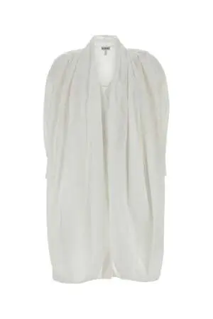 Loewe Poplin Dress In Cotton - White