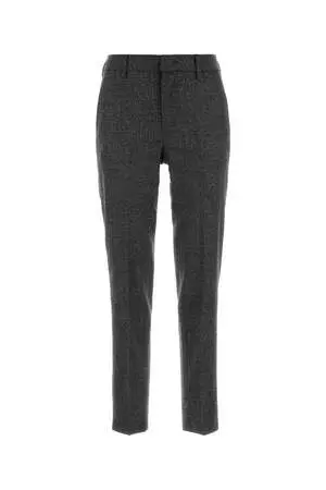 PT TORINO Embroidered Stretch Wool-blend Trousers