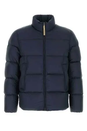 Woolrich Puffer Down Jacket With Stand Collar - Blue
