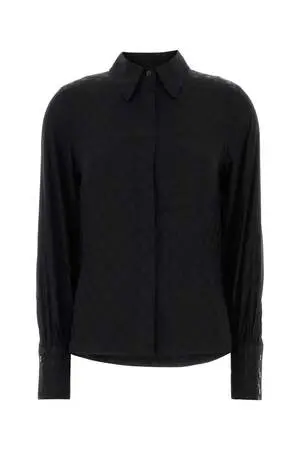 Isabel Marant Étoile Teysa Stretch Silk Shirt - Black