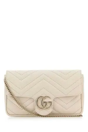 Gucci Gg Marmont Small Shoulder Bag - White