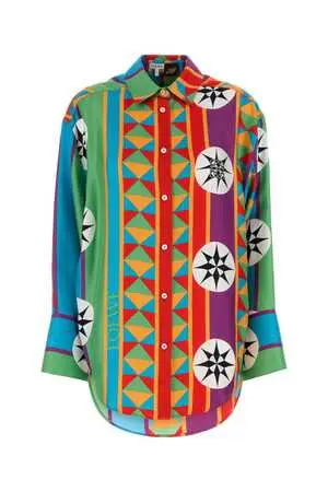 Loewe Silk Oversized Shirt - Printed