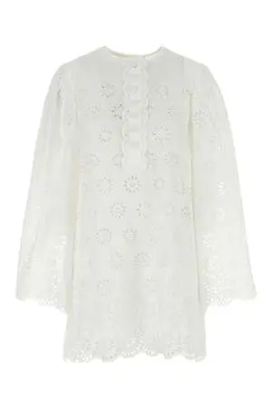 CHLOÉ Chloe Embroidered Broderie Anglaise Mini Dress