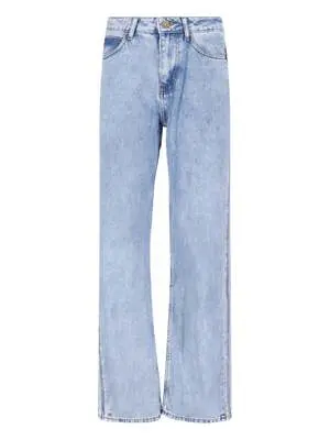 Adidas High-rise Wide-leg Jeans