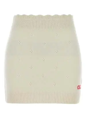Chloé Wool-cashmere Mini Skirt - White