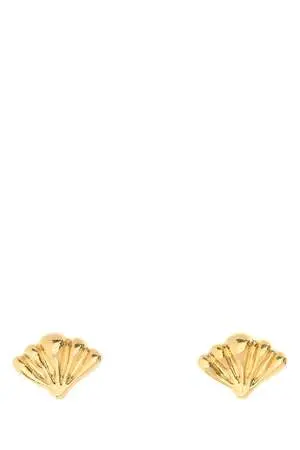 Chloé Mini Metal Mirror Earrings - Gold