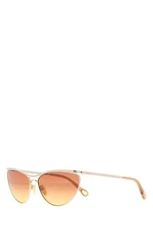 Chloé Chloe Uma Gold Metal Sunglasses Neutrals
