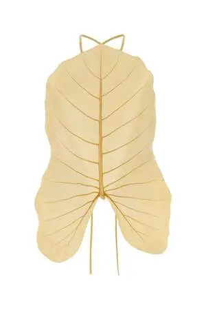 Loewe Cotton And Vegetal Fiber Paula's-style Top - Yellow