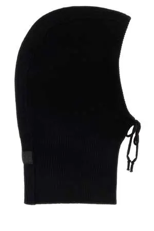 MAISON MARGIELA Ribbed Wool Blend Balaclava - Black