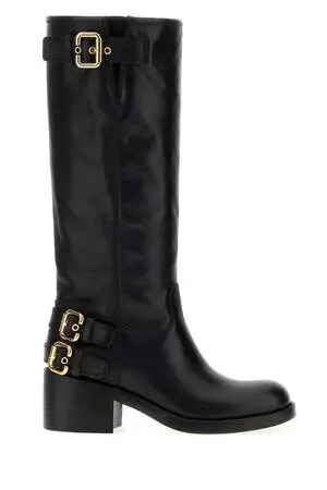 Chloé Dakota Leather Ankle Boots With 6 Cm Heel