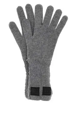 MAISON MARGIELA Knitted Wool Blend Gloves - Grey