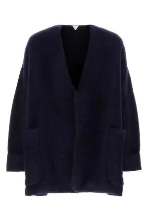 Bottega Veneta Stretch Wool-mohair Blend Cardigan - Blue