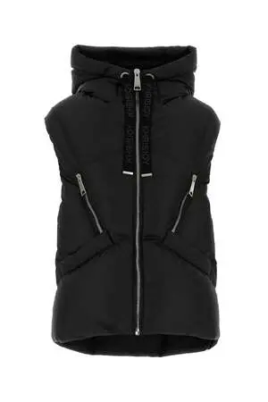 Khrisjoy Down Jacket In Polyester Blend With Feather-down Insulation - Black